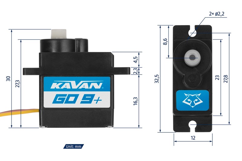 Kavan GO-09 Plus servo 9g KAV20.009P, Model Shop Leeds